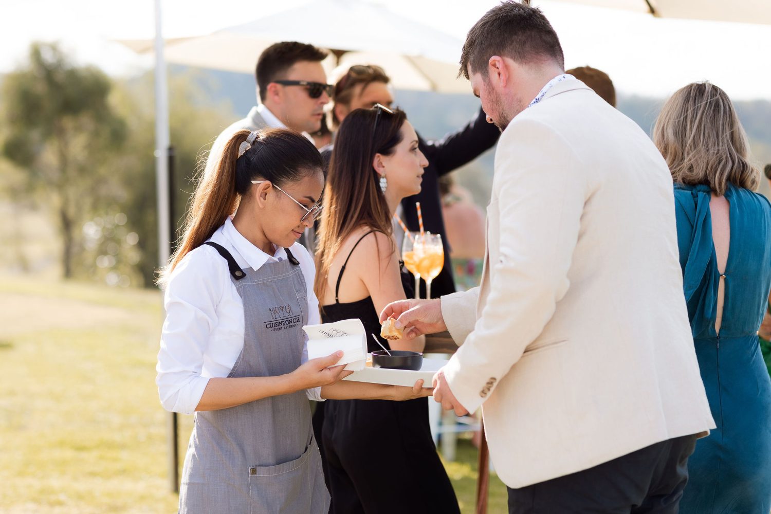 Real Wedding: Bianca and Tom - Cuisine on Cue